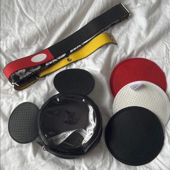 Disney | Bags | Disney Pins Mickey Mouse Ear Bag With Colorful Straps ...